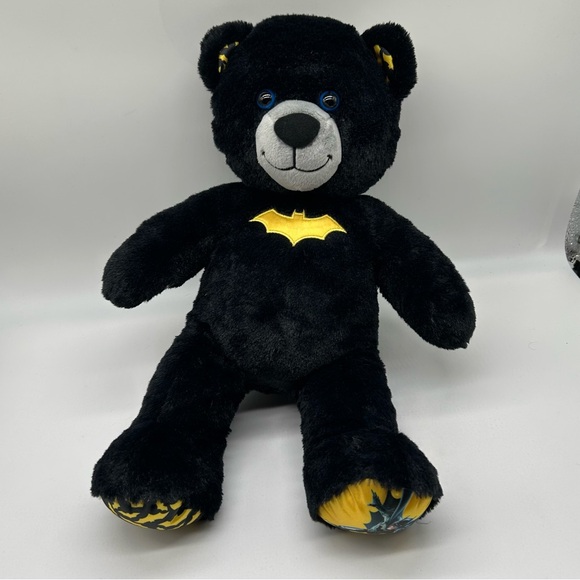 Build-A-Bear | Toys | Build A Bear Batman Bear Black Yellow Logo No ...